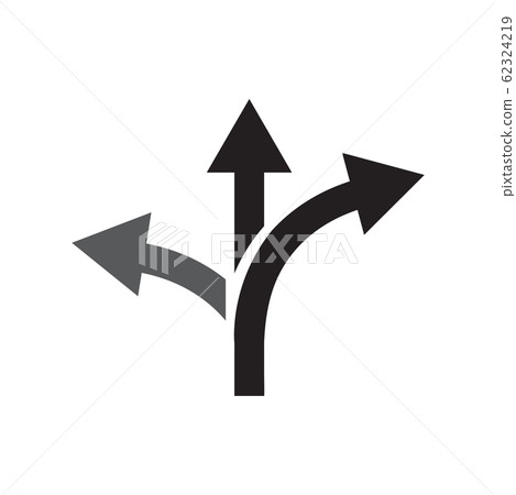 Way direction icon design template vector isolated-插圖素材 [62324219 ...