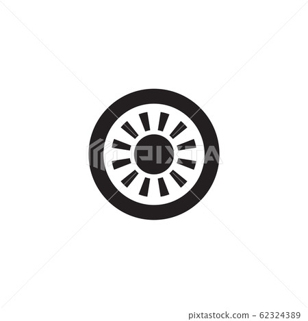 Car wheel icon design template vector isolated - Stock Illustration ...