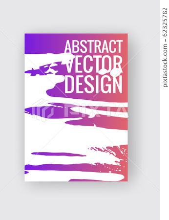 Abstract vector poster templates. Colorful threads - Stock Illustration ...