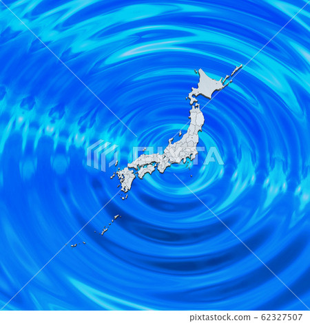 Pacific Ocean Japan Map - Stock Illustration [62327507] - PIXTA