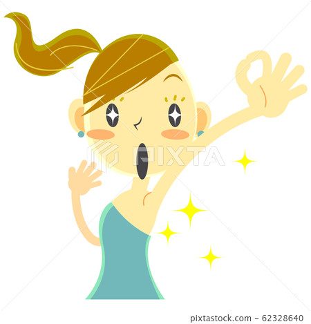 Girl Waki Hair Removal Shiny - Stock Illustration [62328640] - PIXTA