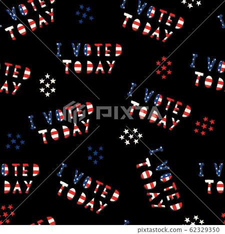 Voting elections seamless background. I voted... - Stock Illustration ...
