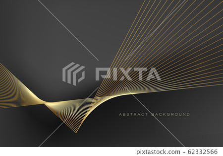 Abstract vector background, gold line for... - Stock Illustration ...