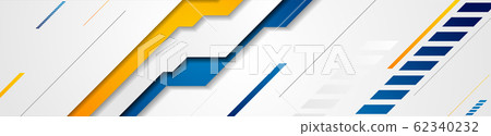 Abstract tech minimal geometric banner design - Stock Illustration ...
