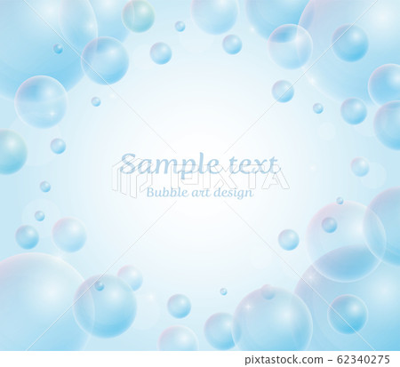 bubble, bubbles, light blue - Stock Illustration [62340275] - PIXTA