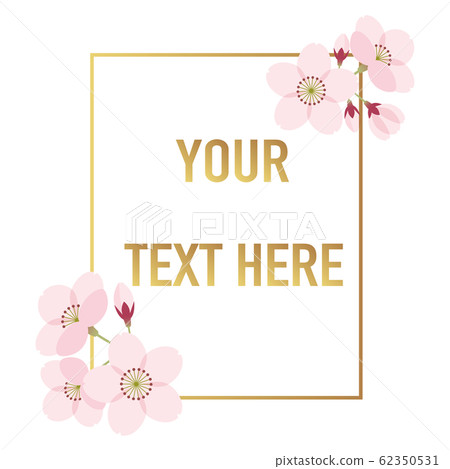 Cherry tree frame - Stock Illustration [62350531] - PIXTA