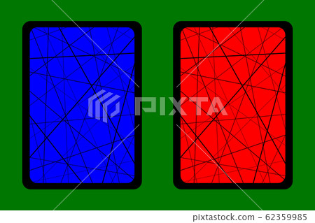 Playing Card Back Designs - Random chaotic lines - Stock Illustration ...