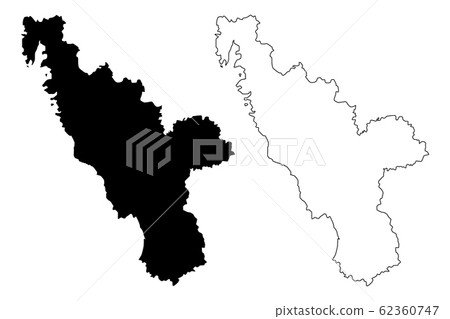 Halland County (Counties of Sweden, Kingdom of - Stock Illustration ...