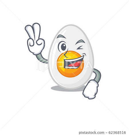 mascot of funny boiled egg cartoon Character... - Stock Illustration ...