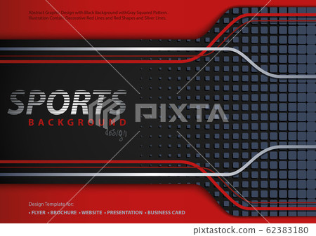 Red-Black Background in Sport Design Style - Stock Illustration ...