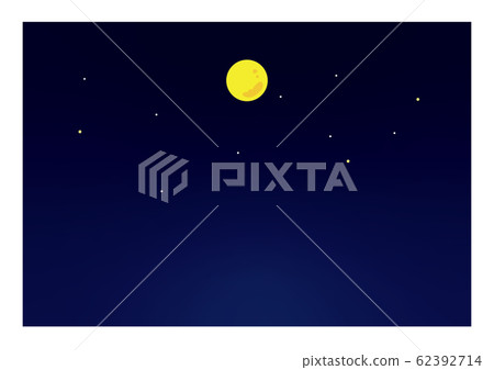 Night sky moon background material - Stock Illustration [62392714] - PIXTA