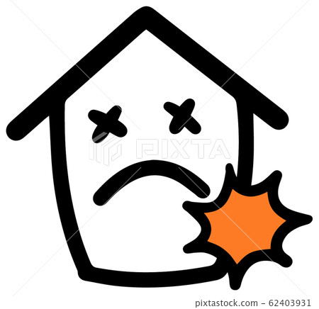 Simple house icon (explosion) - Stock Illustration [62403931] - PIXTA