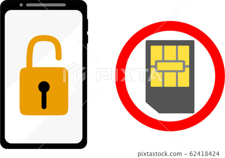 SIM Unlock - Stock Illustration [62418424] - PIXTA