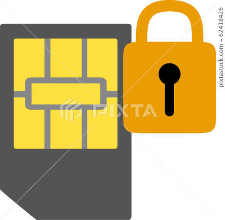 SIM lock - Stock Illustration [62418426] - PIXTA