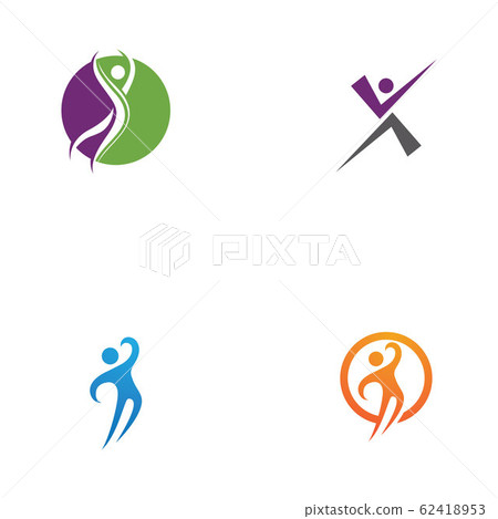 Fun and happy people logo sign illustration vector - Stock Illustration ...