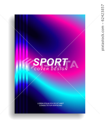 Sports cover design in vibrant colors. - Stock Illustration [62423857 ...