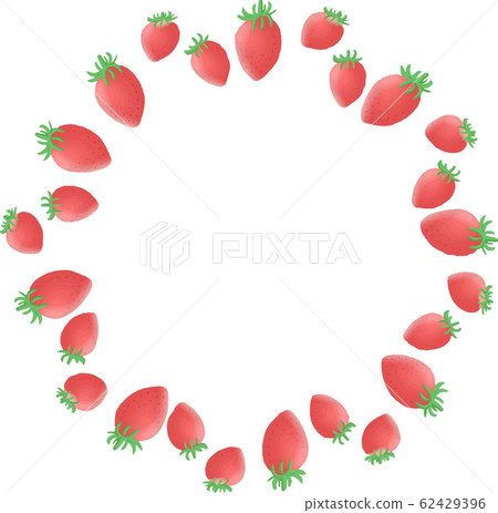 Strawberry circle - Stock Illustration [62429396] - PIXTA