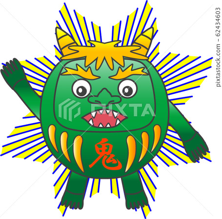 Dharma-shaped green demon: 001 - Stock Illustration [62434603] - PIXTA