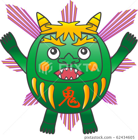Dharma-shaped green demon: 003 - Stock Illustration [62434605] - PIXTA