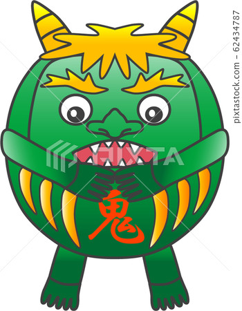 Dharma-shaped green demon: 006 - Stock Illustration [62434787] - PIXTA
