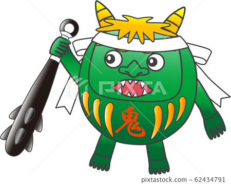 Dharma-shaped green demon: 010 - Stock Illustration [62434791] - PIXTA