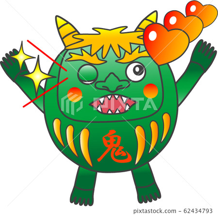 Dharma-shaped green demon: 012 - Stock Illustration [62434793] - PIXTA
