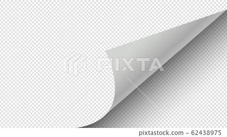 Curled page. Paper page turning corner vector...-插圖素材 [62438975] - PIXTA圖庫
