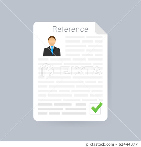 Reference letter icon. Recommendation letter....-插圖素材 [62444377] - PIXTA圖庫