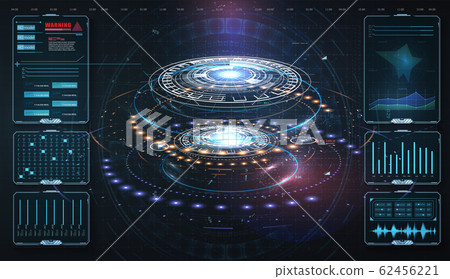HUD,UI, GUI . Abstract virtual graphic touch... - Stock Illustration [62456221] - PIXTA