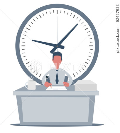 Time management - pledge of success. Business... - Stock Illustration ...