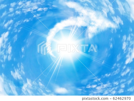Abstract arrow cloud swirl and sun rays - Stock Illustration [62462970 ...