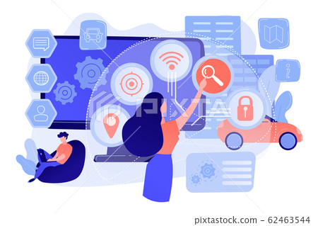 Intelligent interface concept vector illustration - Stock Illustration ...
