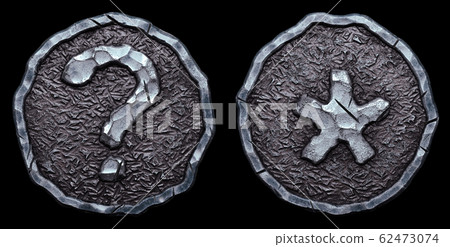 Set of symbols question and asterisk mark made... - Stock Illustration ...