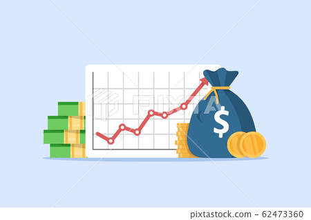 Income growth Investment,Financial performance,... - Stock Illustration ...
