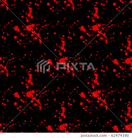 Blood splashes seamless pattern - Stock Illustration [62474390] - PIXTA