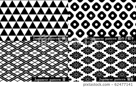 Japanese pattern scale, Kanoko squeezing,... - Stock Illustration ...