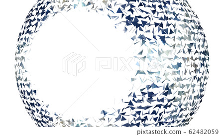 CG particles Triangle confetti spreading in a... - Stock Illustration ...