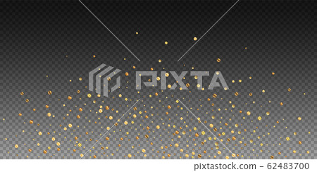 Sparse gold confetti luxury sparkling confetti. Sc - Stock Illustration ...