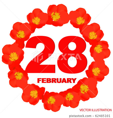 February 28 icon. For planning important day.... - Stock Illustration ...