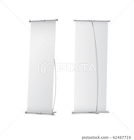 Indoor Blank L-Stand Banner for design...-插圖素材 [62487719] - PIXTA圖庫