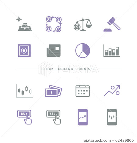 stock market, security, icon - Stock Illustration [62489800] - PIXTA