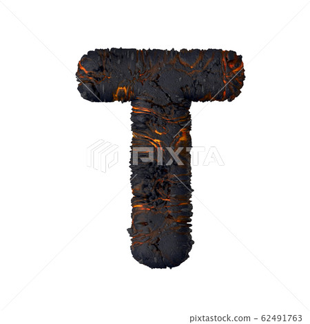 Lava Letter 3d illustration-插圖素材 [62491763] - PIXTA圖庫
