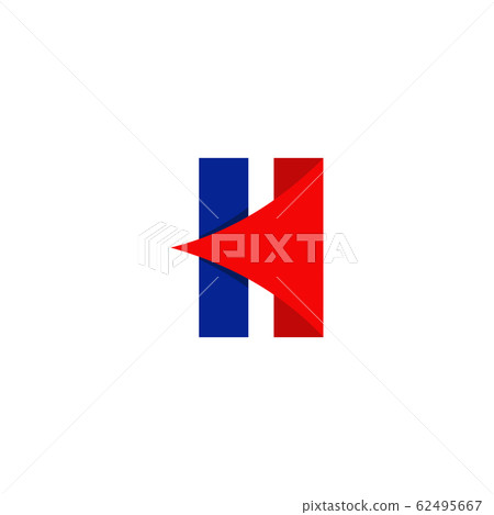H letter initial icon logo design vector template - Stock Illustration ...