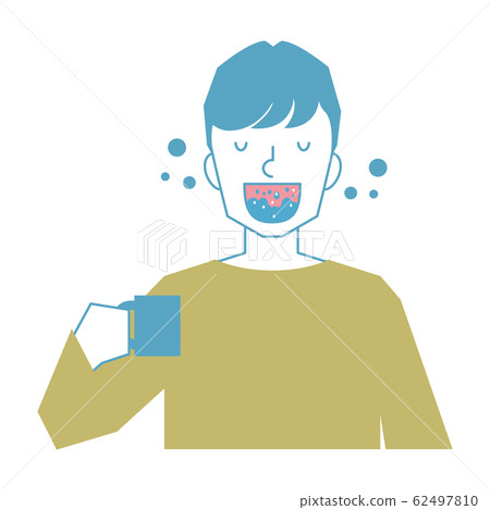 Man gargle - Stock Illustration [62497810] - PIXTA