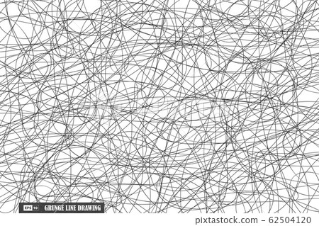 Abstract grunge black line pattern design artwork - Stock Illustration ...