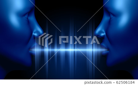 Sound wave of two yelling persons - Stock Illustration [62506184] - PIXTA