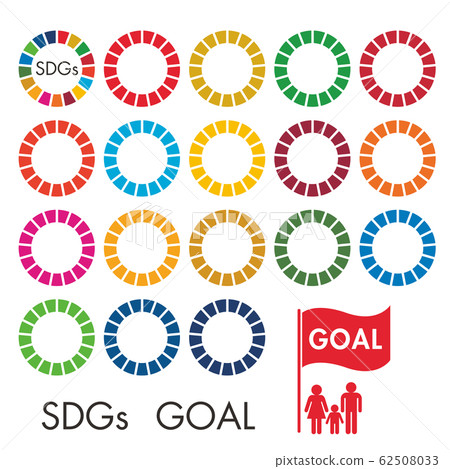 Image icons using the colors of each of the 17... - Stock Illustration ...