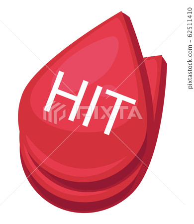 Hit button with arrow point, game pointer icon-插圖素材 [62511410] - PIXTA圖庫