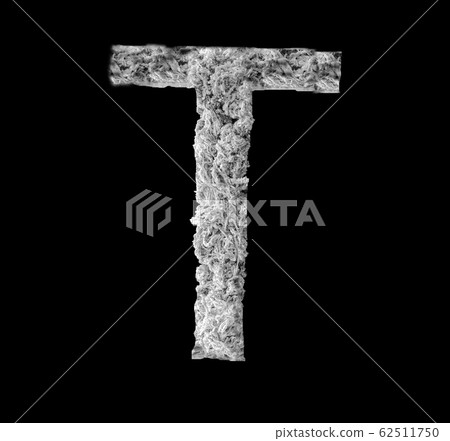 3D illustration letter T - made of Spider Web, - Stock Illustration ...