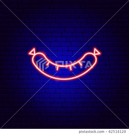 Sausage Neon Sign - Stock Illustration [62518120] - PIXTA